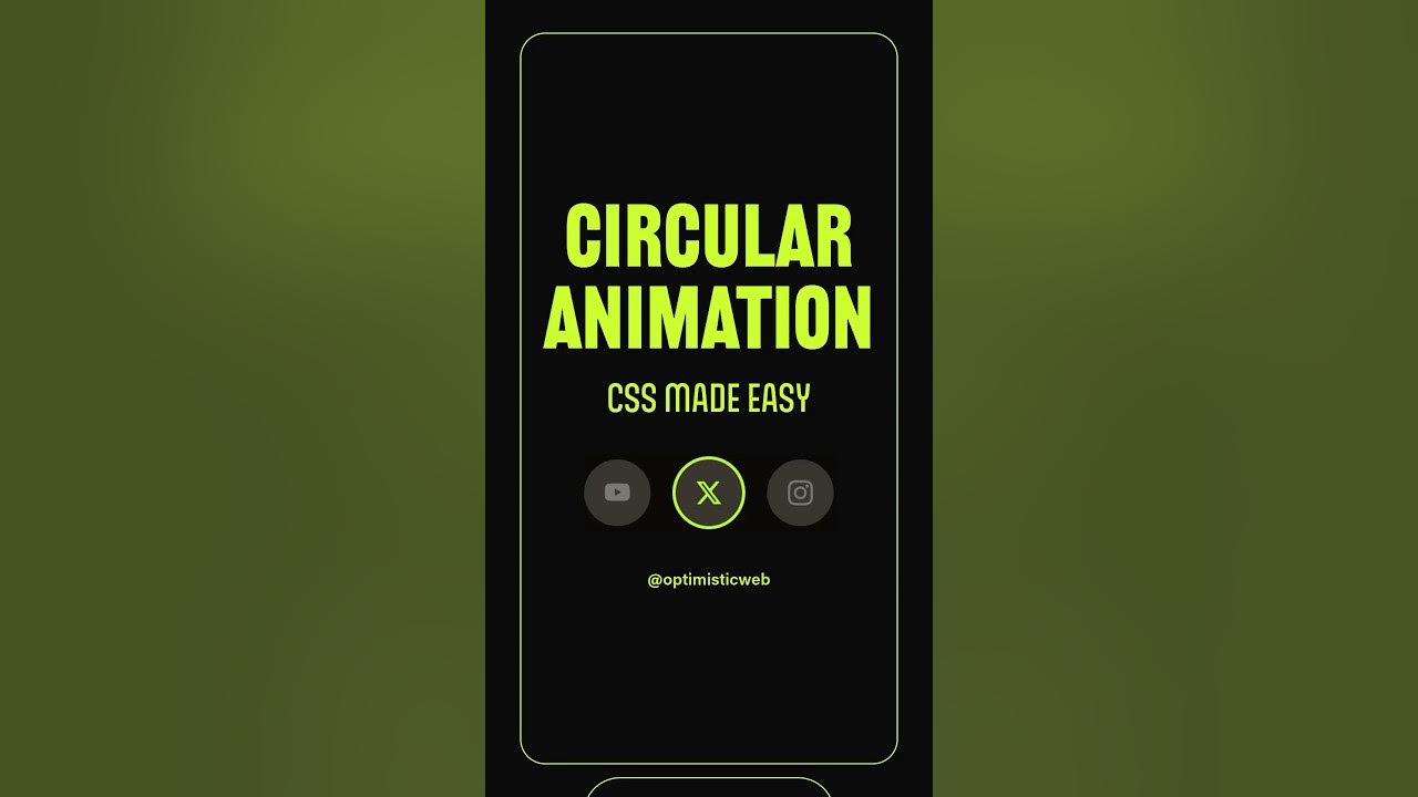 Creating Eye-Catching Circular Animations in CSS - YouTube