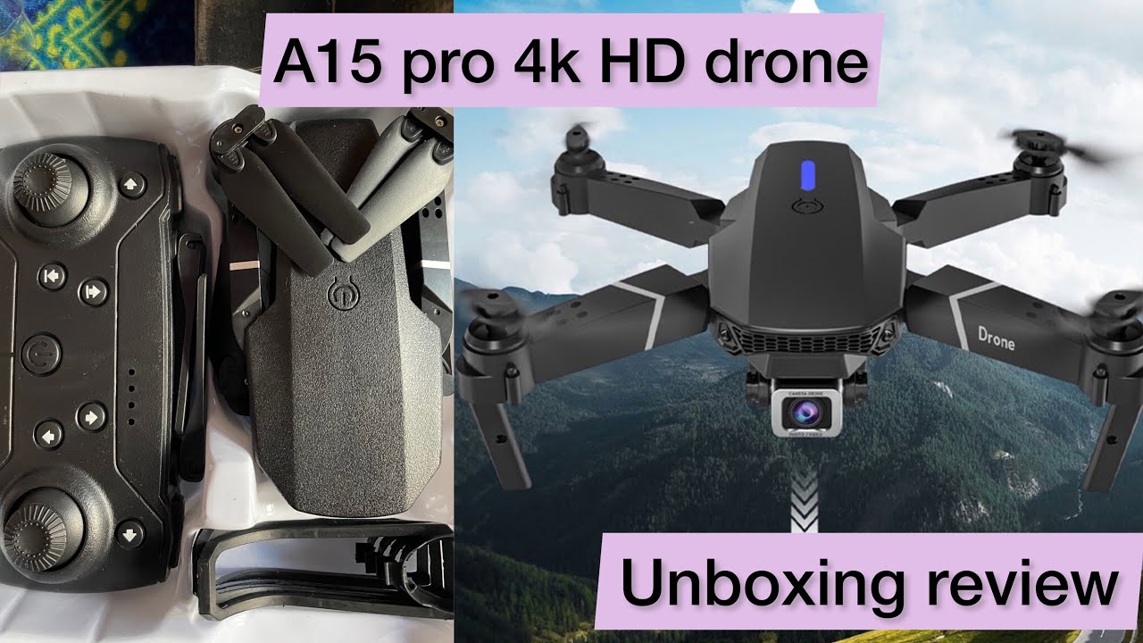 Drone unboxing review !! A15 pro HD drone #youtube #drone #viral # ...