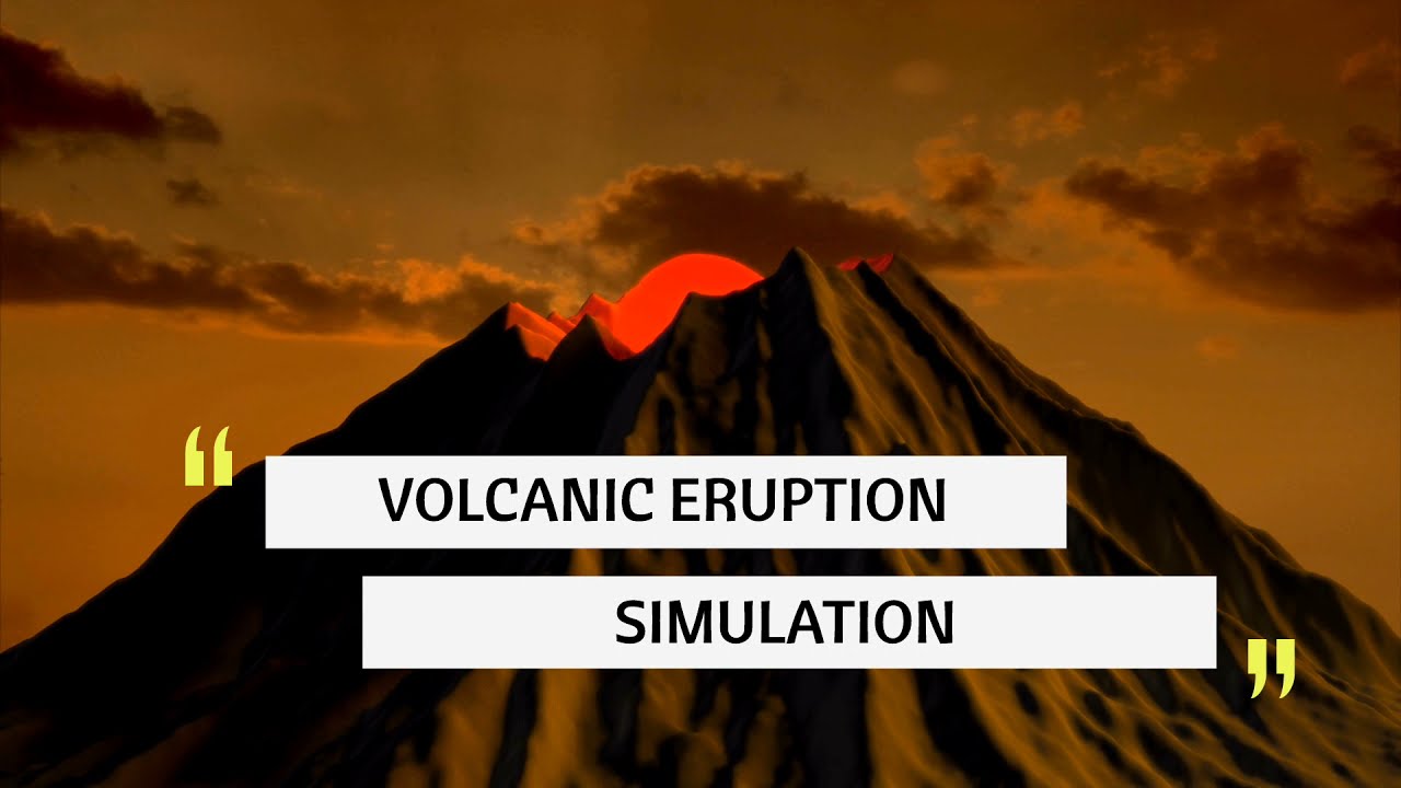 Volcano Eruption Simulation | Nidhish | Experiment Video | School ...