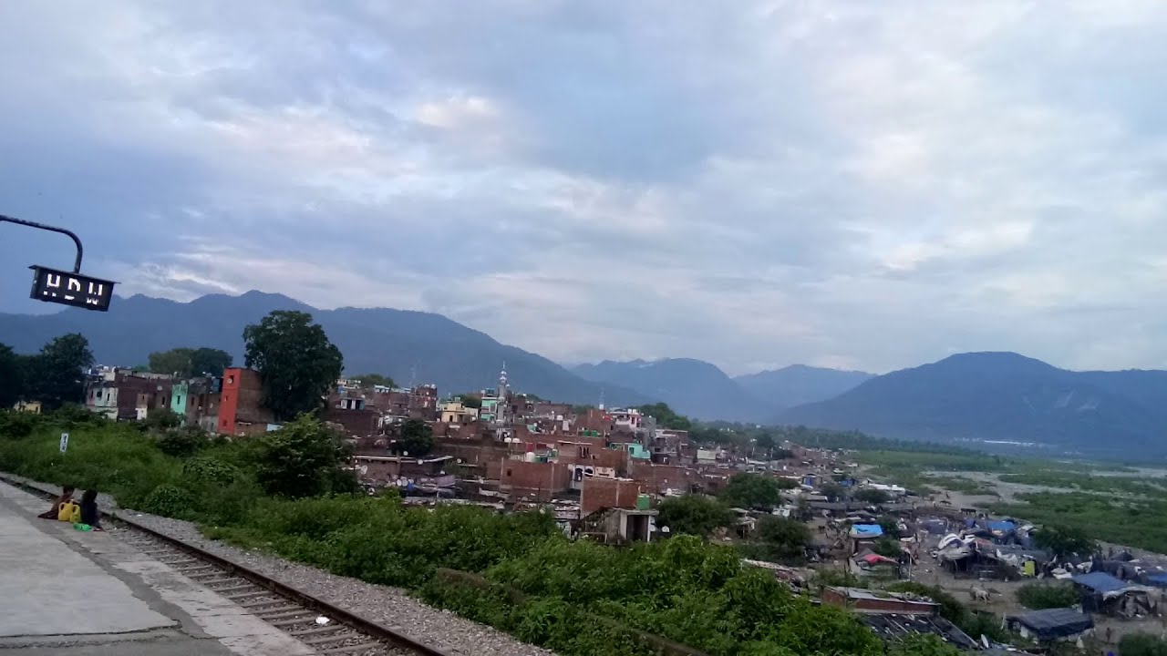 HALDWANI RAILWAY STATION & SCENIC VIEW OF KUMAON HIMALAYAS along with ...