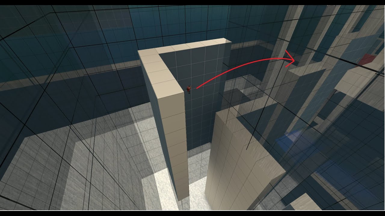 skipping many walls on jump_academy2 hard walls jump 5 - YouTube