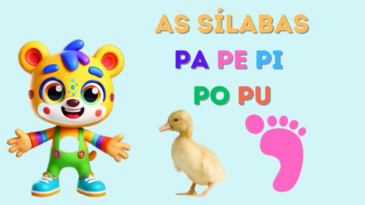 Sílabas Pa Pe Pi Po Pu em Português de Portugal🌈 | Vídeos Educativos ...