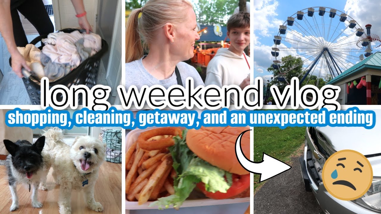 LONG WEEKEND VLOG / HOMEMAKING, SHOPPING, HAULS, FUN GETAWAY AND AN ...