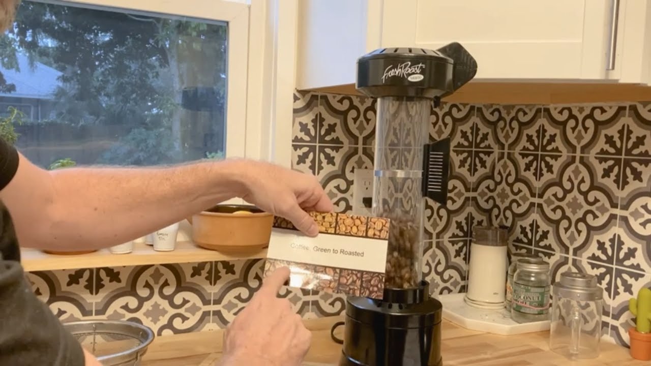 Razzo Roast Glass Chamber Unboxing and roasting on Fresh Roast SR800 ...