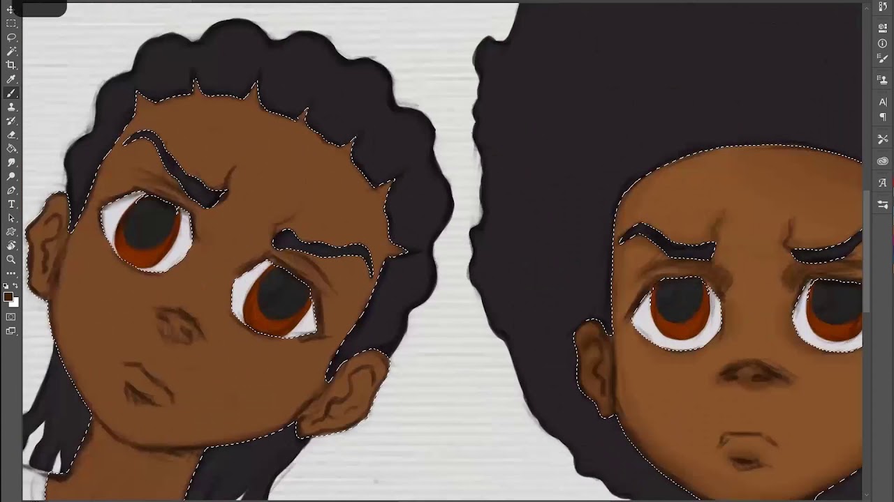 I Draw Huey & Riley Freeman from The Boondocks - YouTube