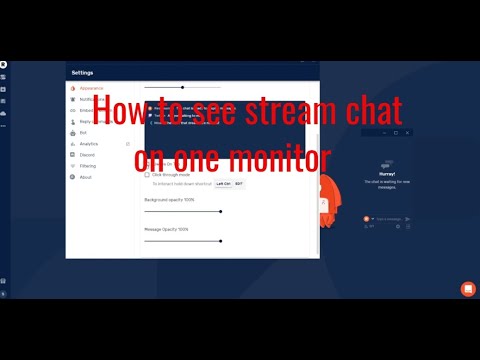 How to see stream chat on only one [Single] monitor in games or other ...