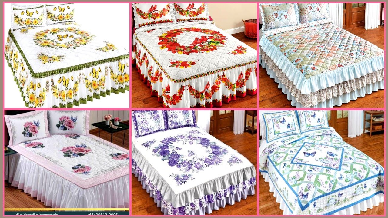 Gorgeous Royale Bedspread Designs Embroidery And Printed Collection ...