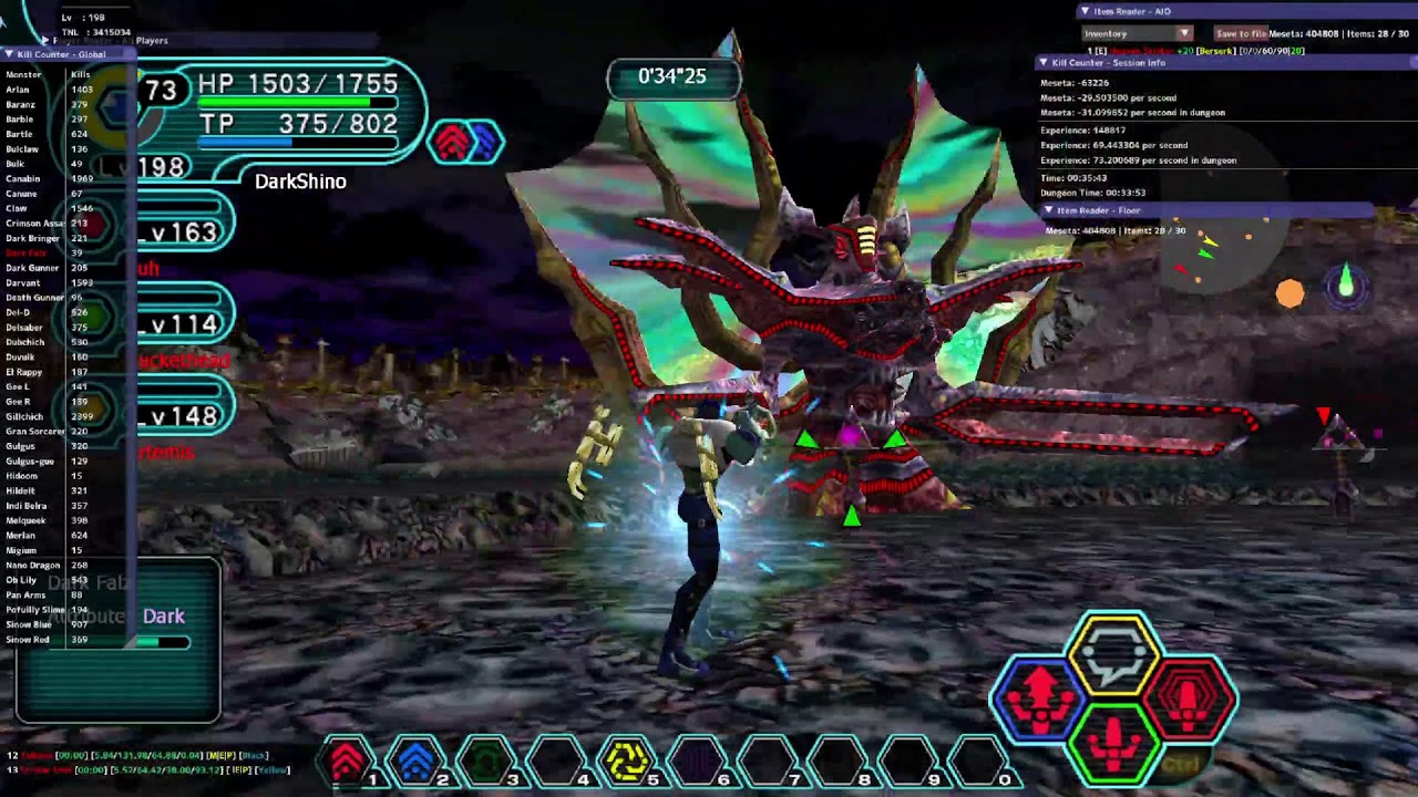 Pure play with Shino-PSO Ephinea sever EP131 (doing w/e) - YouTube
