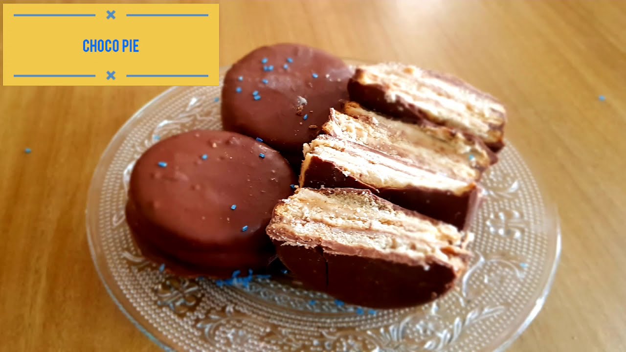 Quick and Easy Choco Pie Recipe l Healthy No Cook No Bake Chocolate Pie ...