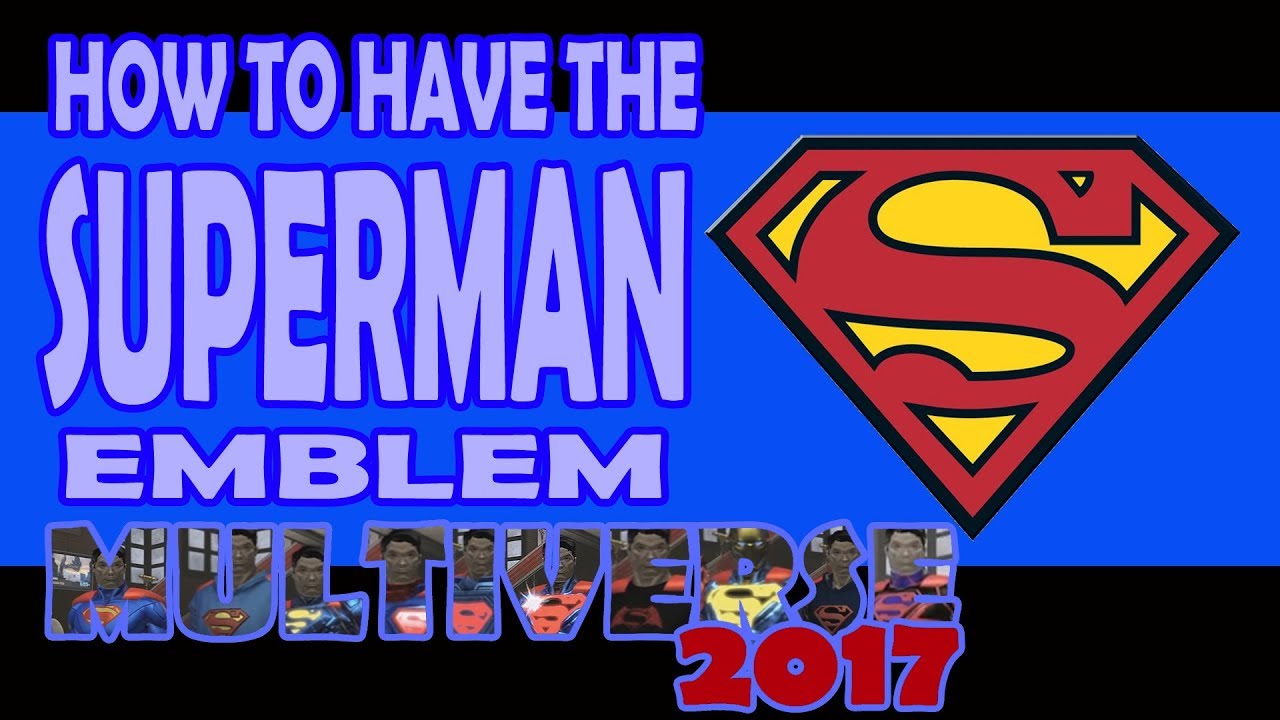 DCUO How to have the Superman emblem - YouTube