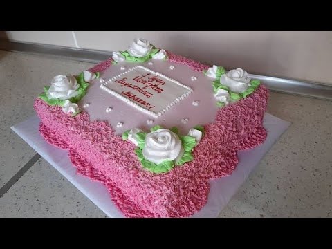 Tortun bəzədilməsi 🎂 Cake dekorasyon Pasta süsleme