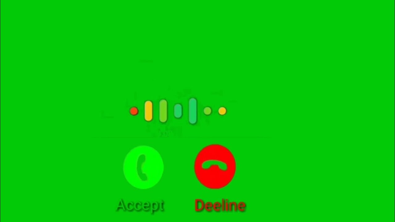 full green screen Call button || Accept Deeline || Status Ringtone ...