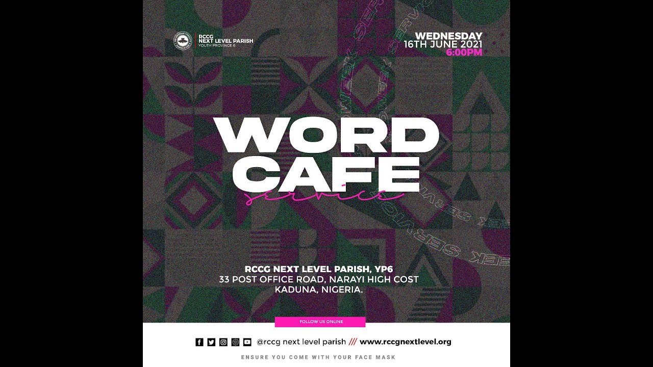 WORD CAFE- 16TH JUNE 2021 - YouTube