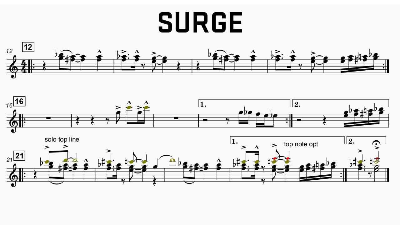 "SURGE" - Original Pep Band Tune - YouTube
