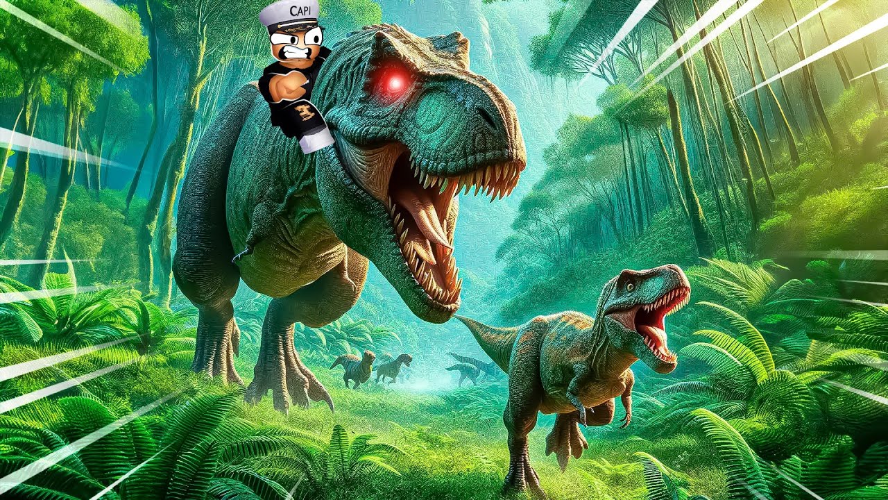 Becoming the BIGGEST T-REX in the WORLD in ROBLOX - YouTube