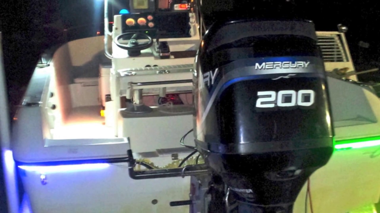 L.E.D. lights for your boat, crappie lights, neon boat lights - YouTube