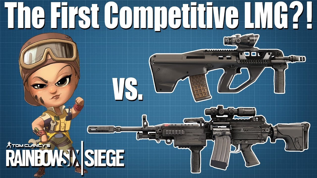 Gridlock's M249 SAW vs. AUG F90: Loadout META - Rainbow Six Siege - YouTube