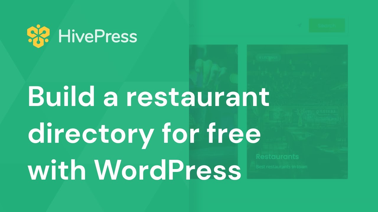 How to Create a Restaurant Directory with WordPress for Free - YouTube