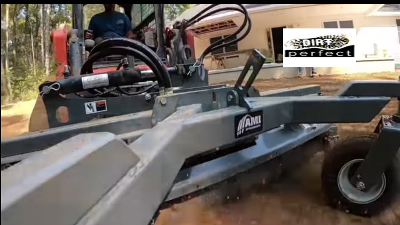 Final grade on the 48 hr basment job and demoing the AMI Ruckus Rake # ...