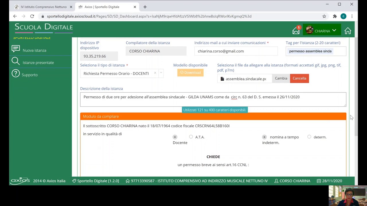Come inviare istanze nella segreteria digitale di Axios - YouTube