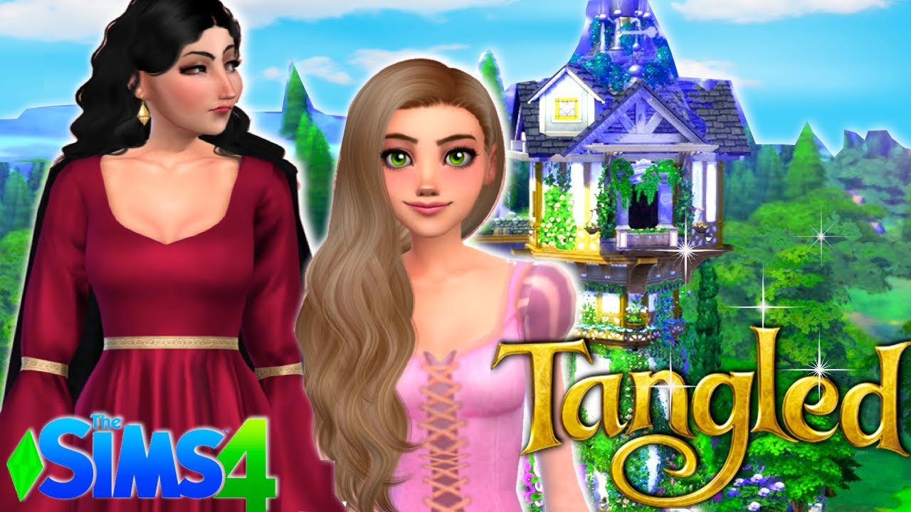 Disney Teenage Rapunzel Morning Routine in Sims 4 - Titi Plus - YouTube
