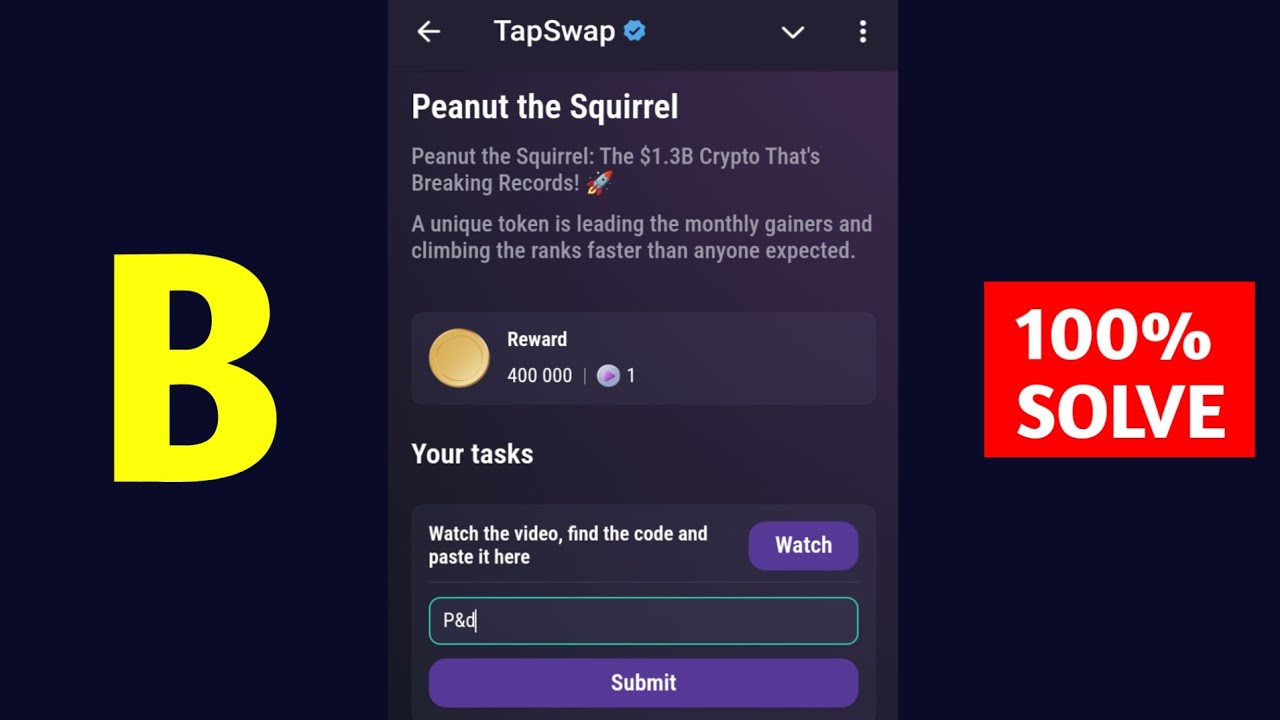 Peanut The Squirrel | Tapswap Code | Peanut the Squirrel: The $1.3B Crypto That's Breaking ...