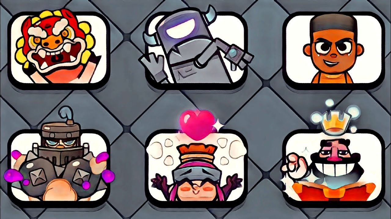 My Clash Royale Rare 🤣 Emote Collection ⚡ - YouTube