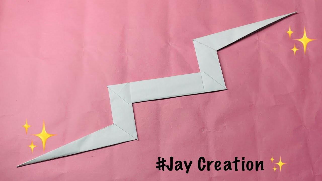 How to Prepare Paper Thunder Bolt Weapon #diy #papercraft #idea # ...