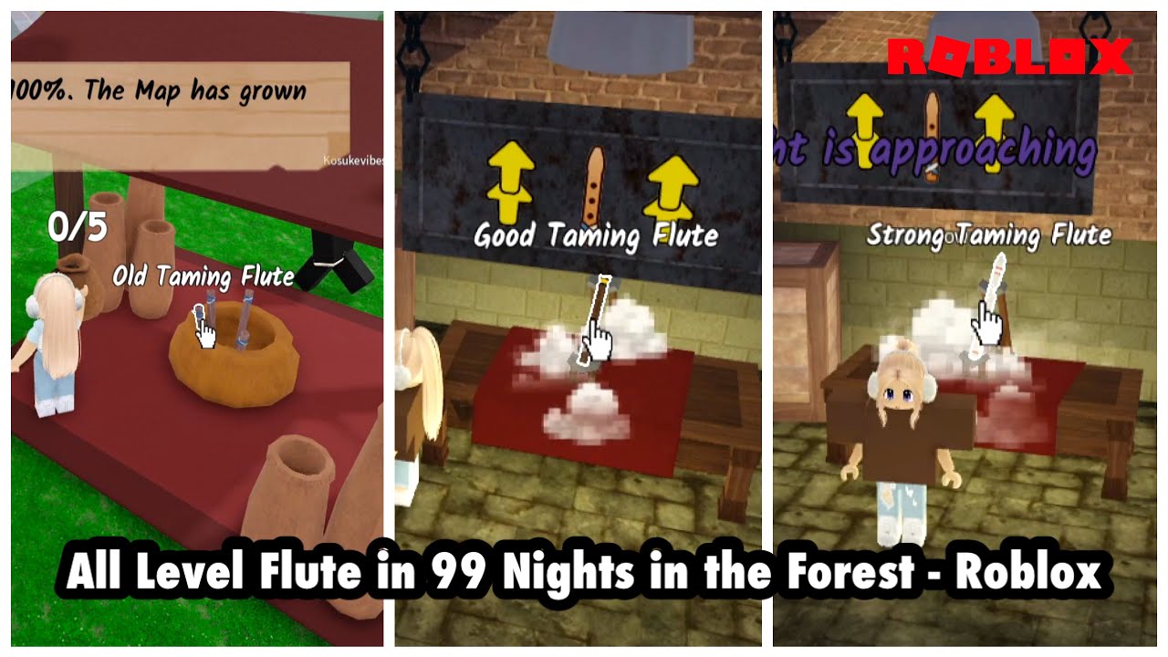 All Level Flute in 99 Nights in the Forest - Roblox - YouTube