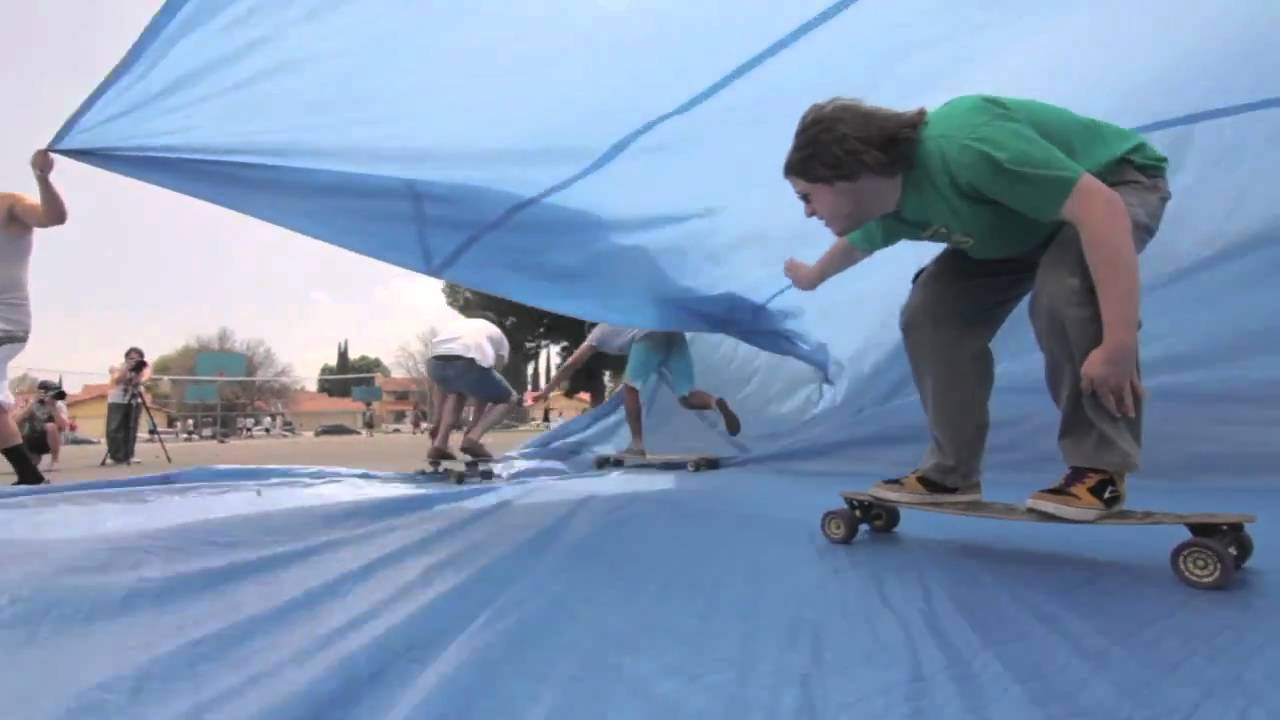 Giant Tarp Surfing The Fortunate Ones - YouTube