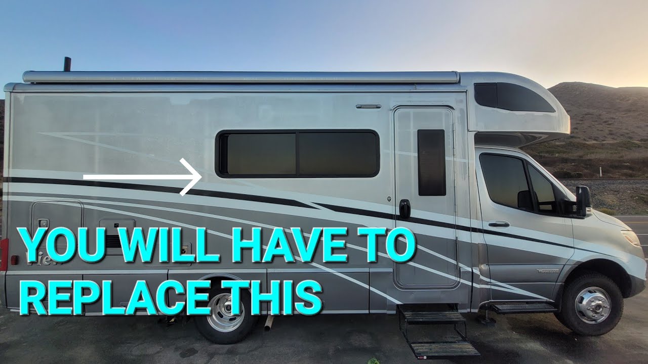 WINDOW SEAL REPAIR in My WINNEBAGO or ANY RV - YouTube