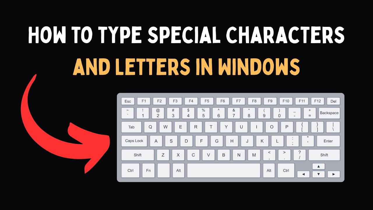 How to type Special Characters and Letters in Windows - YouTube