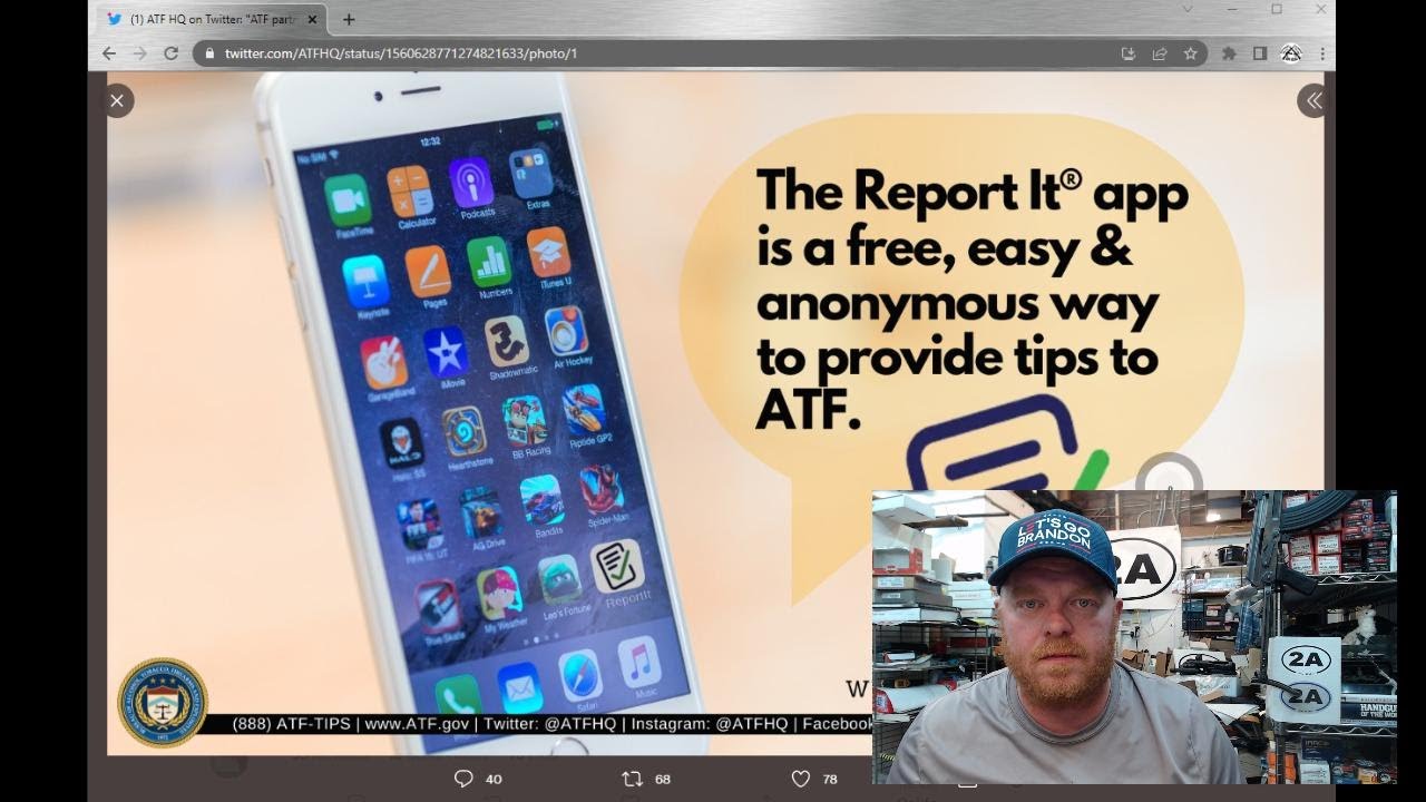 New ATF App - Rat Out Your Neighbor? Snitch On Friends? - YouTube