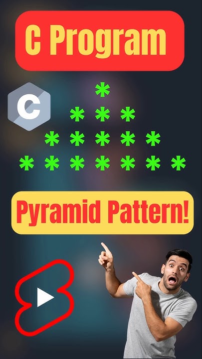 Print Pyramid Star Pattern in C | C Programming Pattern Question #shorts #ytshorts #cprogramming ...