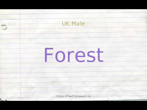 How to pronounce forest - YouTube
