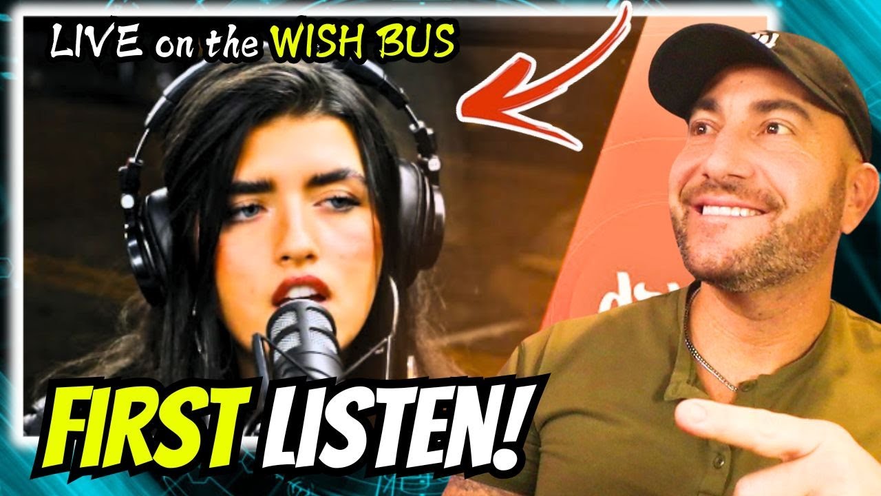 Angelina Jordan & Toby Gad - "Bad Valentine" (Live on the Wish Bus) | REACTION! - YouTube
