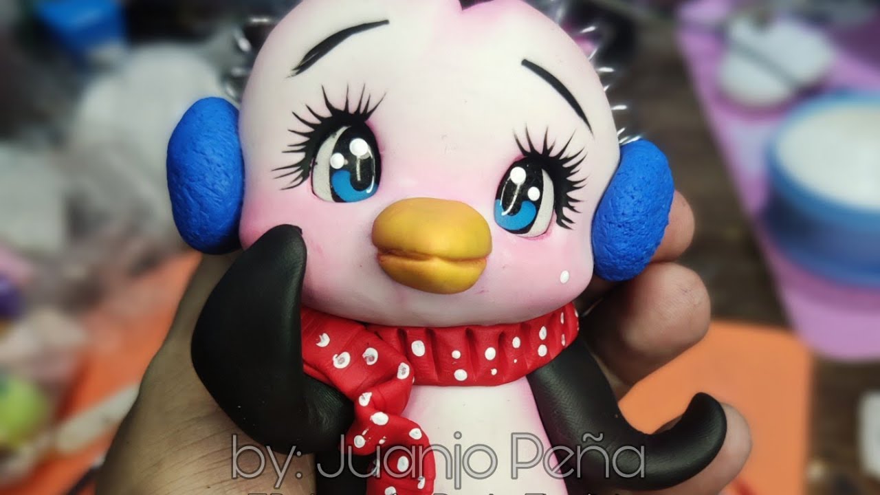 Juanjo Peña Pasta Flexible Pingüino Porcelana Fria Cold Porcelain DIY ...