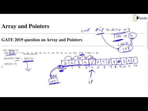 GATE 2019 Question on Array and Pointers Part-1 | GATE | COMPUTER SCIENCE ENGINEERING - YouTube