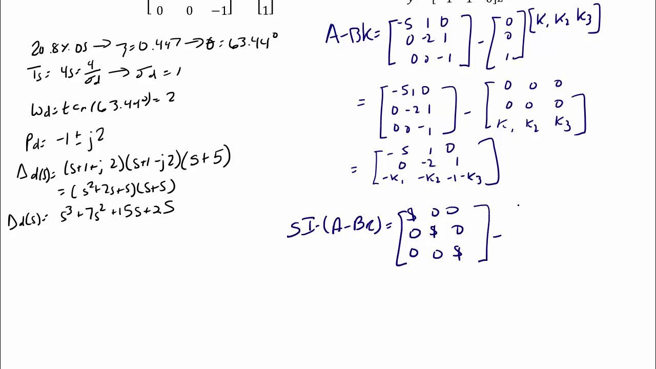 ECE320 Lecture6-1c: State Space Controller Design - YouTube