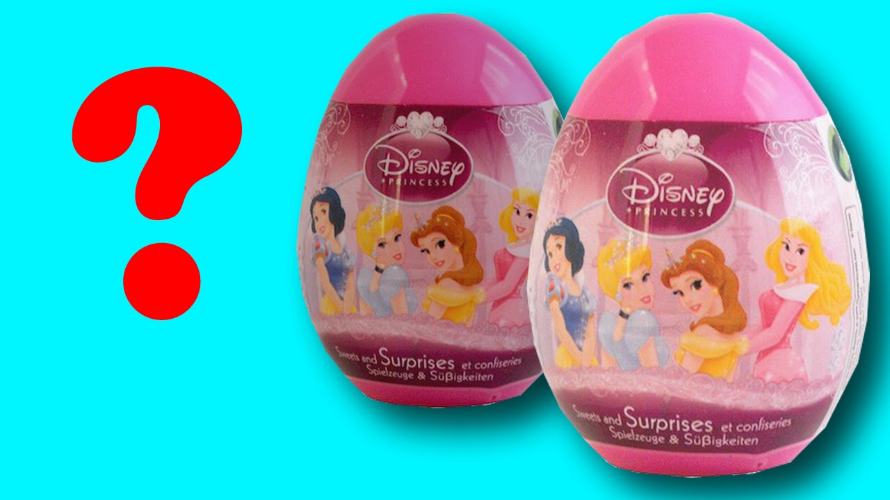 Disney Kinder Princesses Easter Eggs with Toys and Sweets Surprises ...