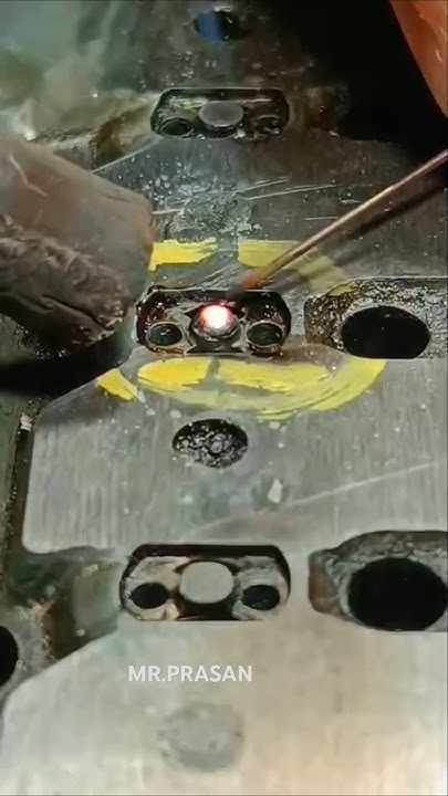 เชื่อมแม่พิมพ์ซิ้งรอยยันขาด เพิ่มเนื้อสูง0.30mm (เหล็กSKD61)#เลเซอร์ #welding #เชื่อมเลเซอร์ ...