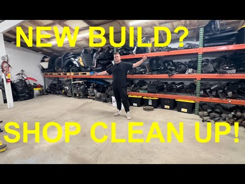 Shop Clean Up! Way More Room! New Build? - YouTube