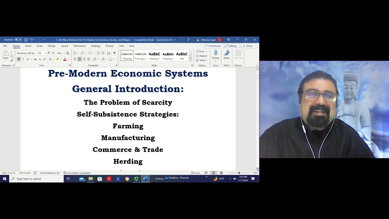 The Many Worlds of the Pre Modern Era Session # 1 - YouTube