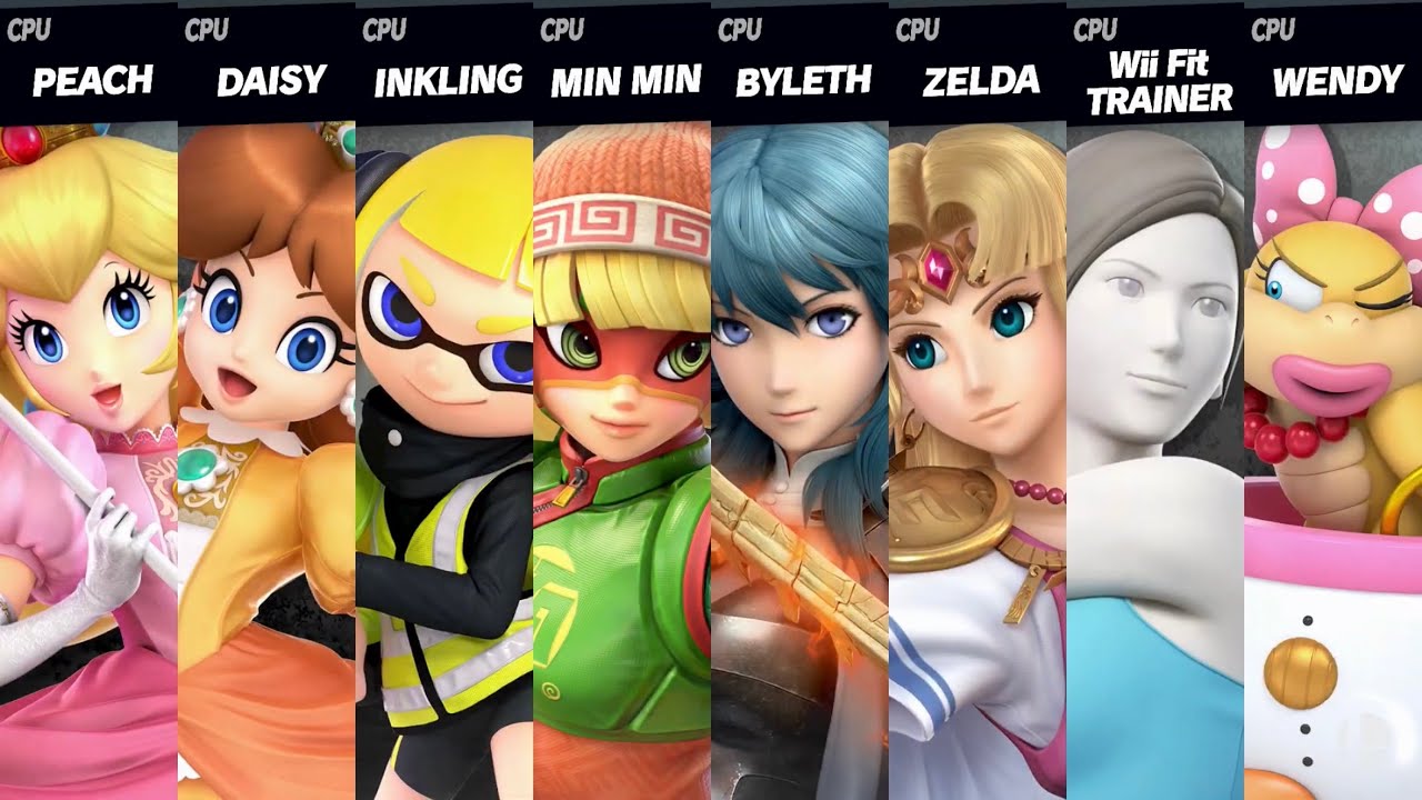 Super Smash Bros. Ultimate - Ladies Battle Royal - YouTube