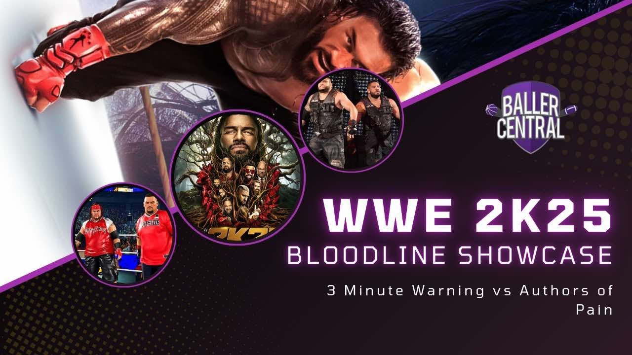 WWE 2K25 Bloodline Showcase 3 Minute Warning vs Authors of Pain - YouTube
