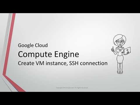 Google Cloud Compute Engine - Create VM instance, SSH connection - YouTube