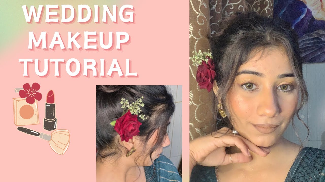 Simple and quick wedding makeup tutorial - YouTube