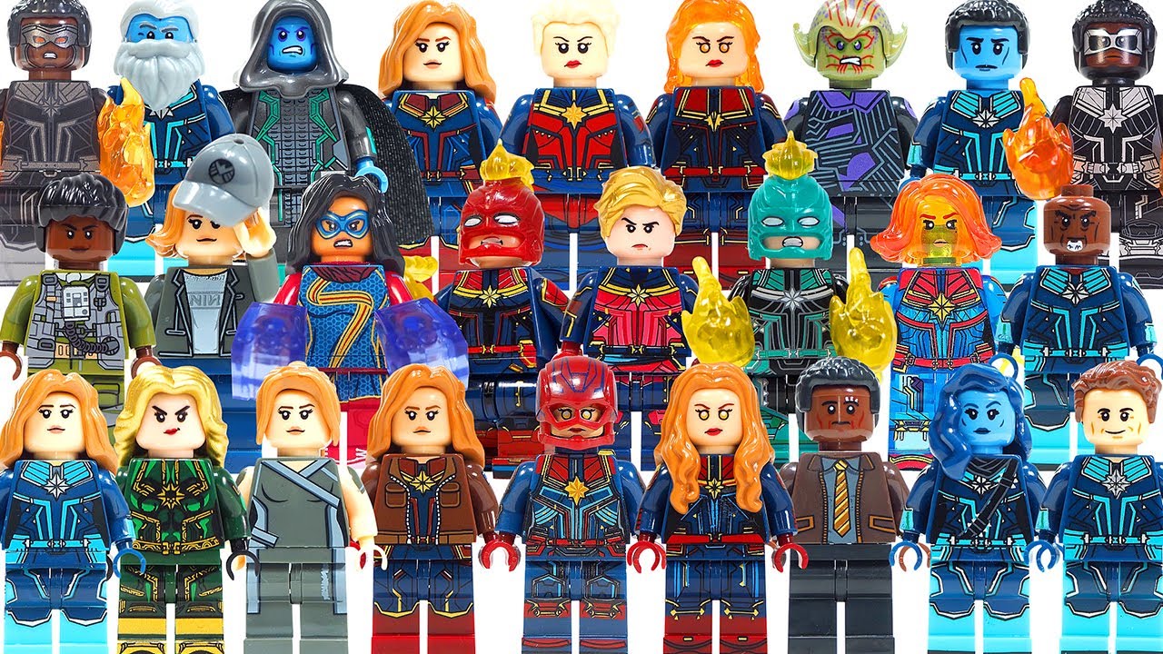 All Captain Marvel Unofficial Lego Minifigures - YouTube