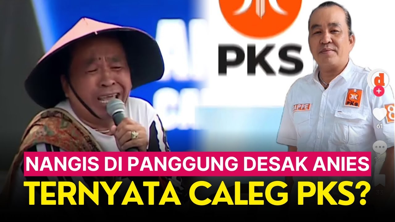 Ternyata Caleg PKS? Ini Profil Sappe Pria yang Nangis di Panggung Desak ...