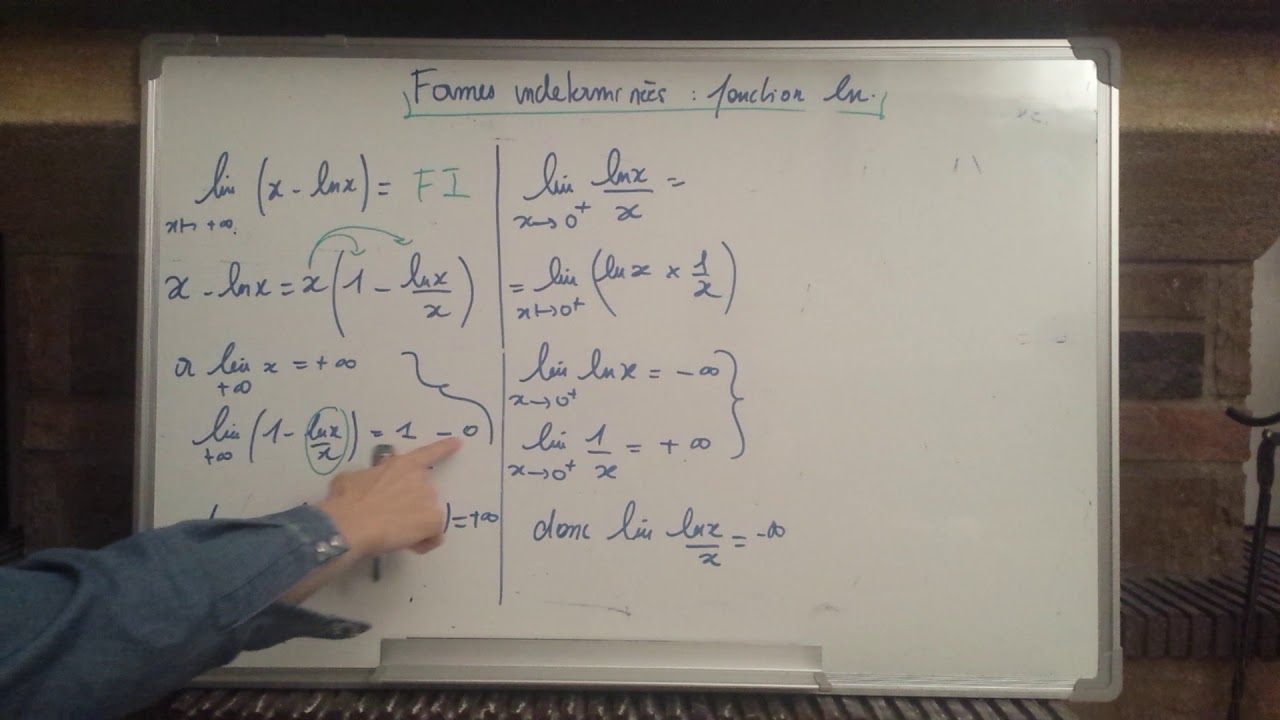 forme indéterminée et fonction ln - YouTube